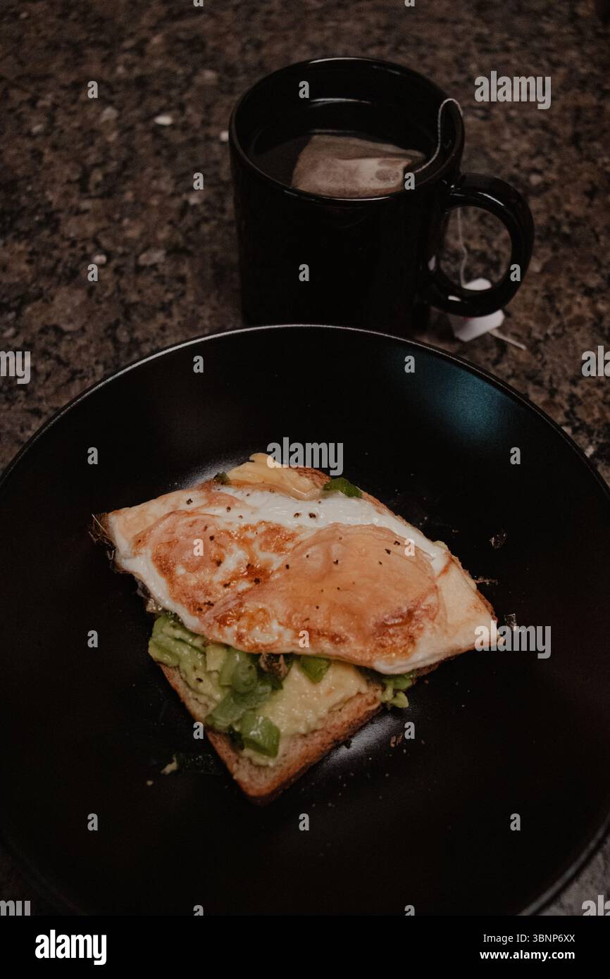 Avocado egg sandwich cup hi-res stock photography and images - Alamy