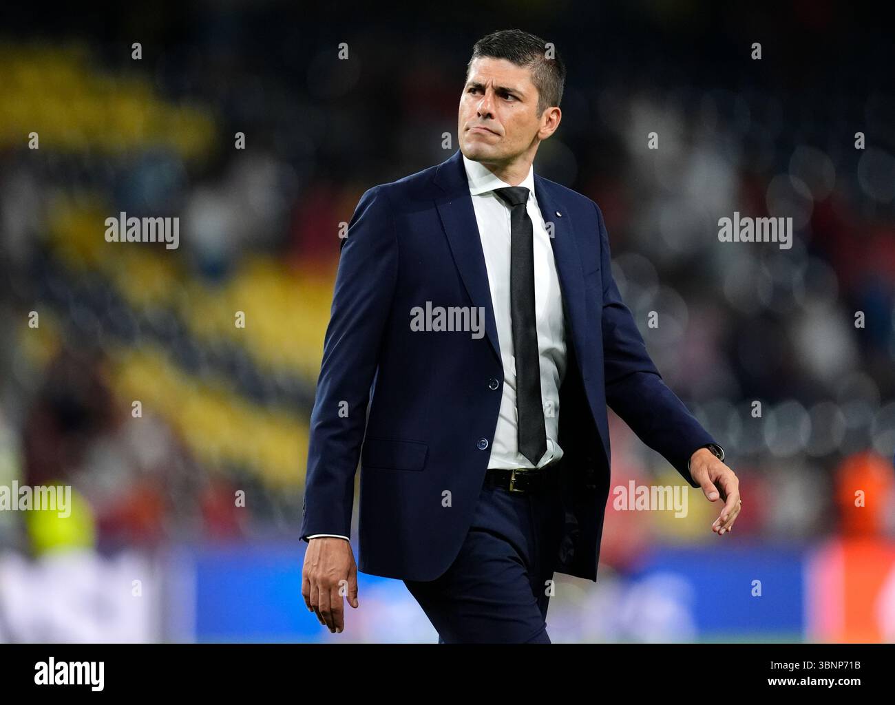 Portugal head coach Francisco Neto after the final whistle in the UEFA ...