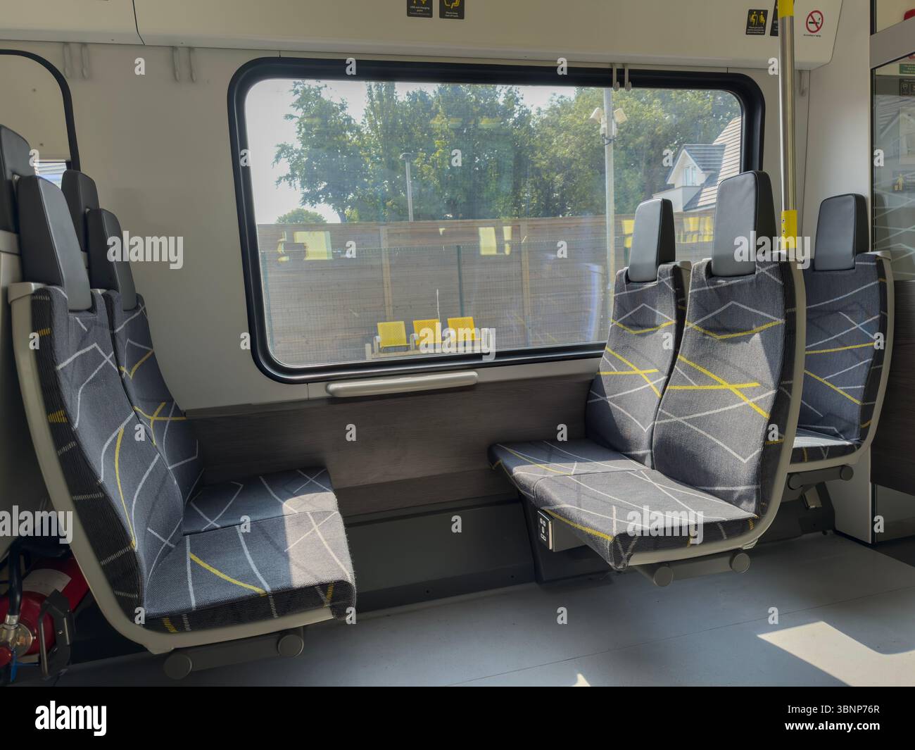 Interior of a Stadler built class 777 Merseyrail electric train Stock ...
