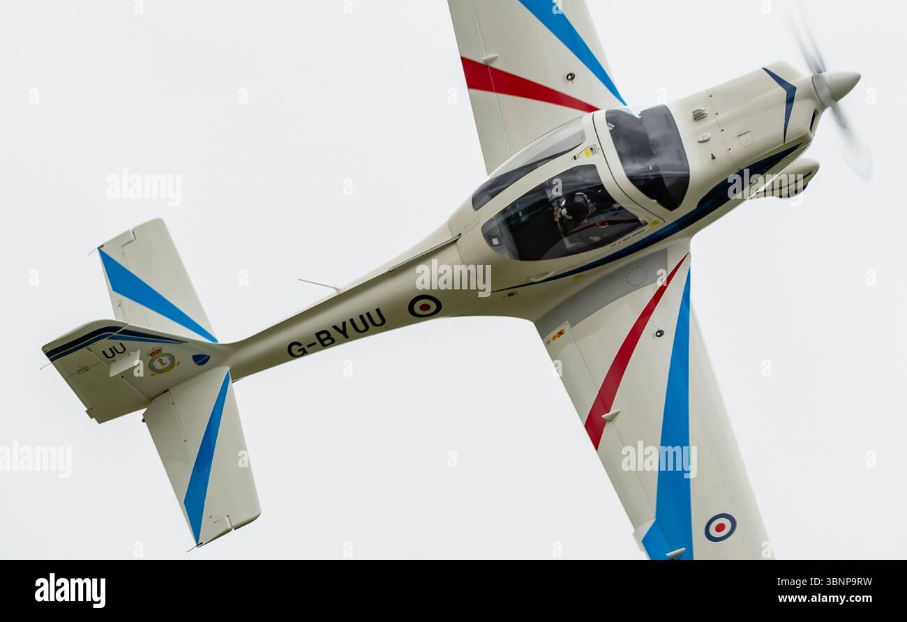 Grob G115E Tutor of the RAF Tutor Display performs in the flying ...