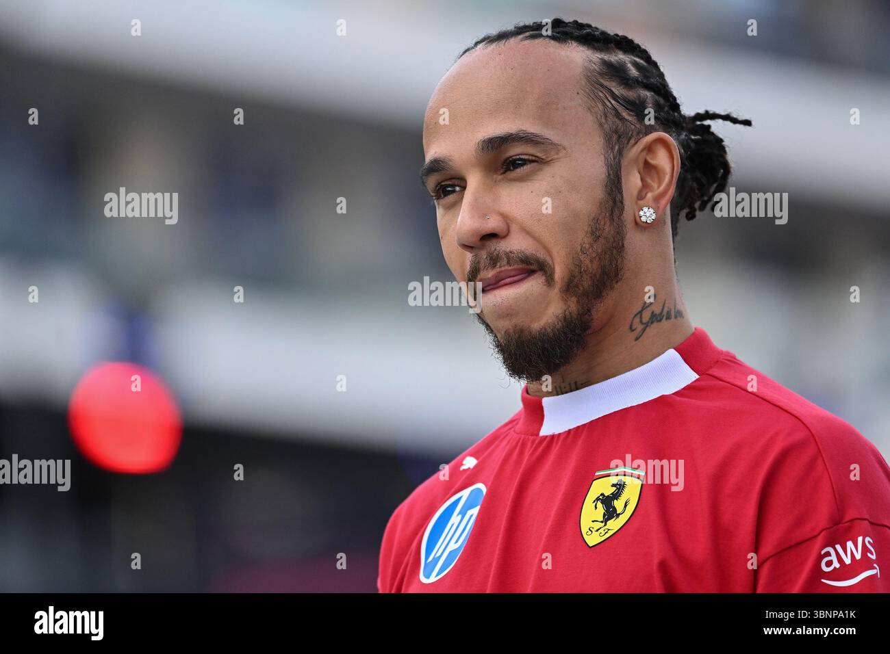 NORTHAMPTON, ENGLAND - JULY 3: Lewis Hamilton of Great Britain and ...