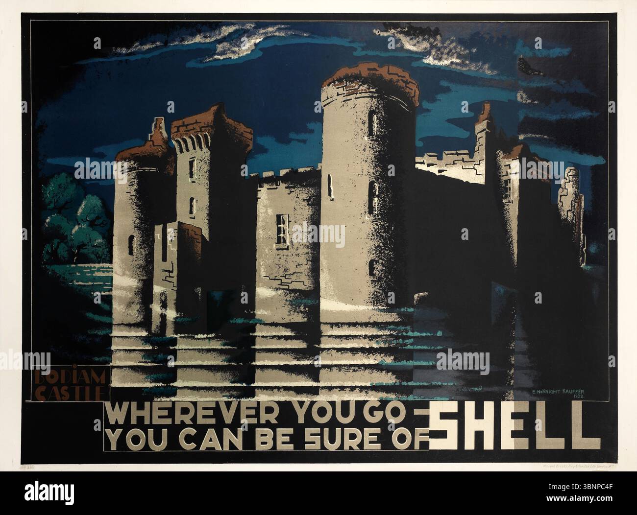 You Can Be Sure Of Shell. Bodiam Castle- Vintage Shell advertising ...