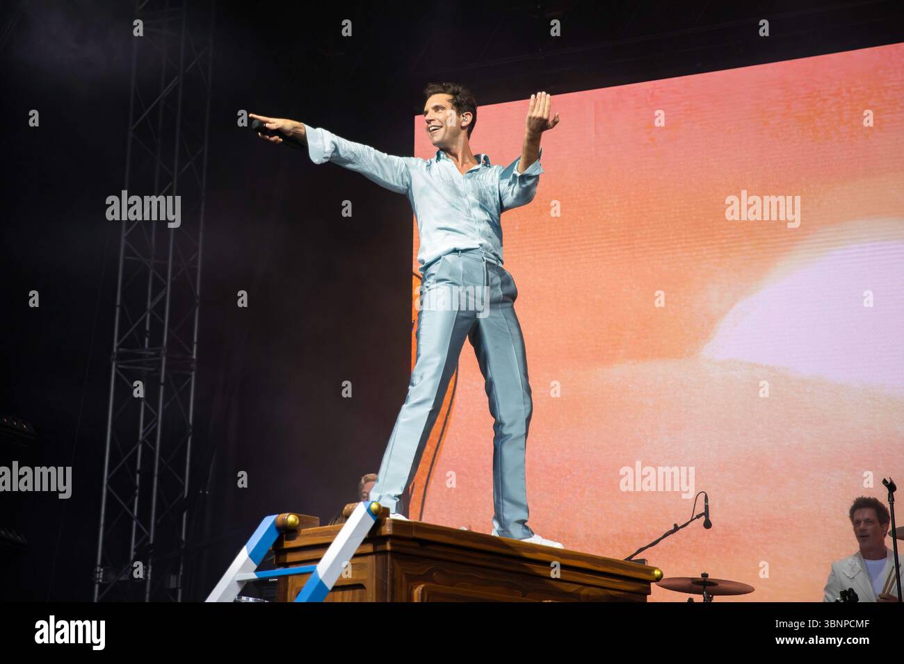 Leeds, England, 3rd July, 2025. Mika playing the opening night of ...