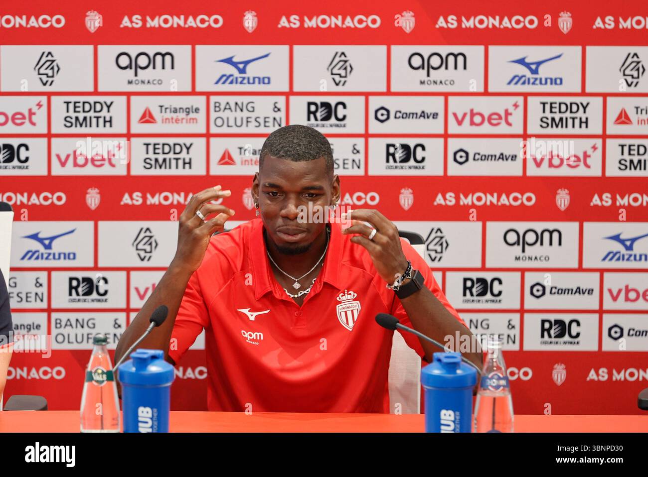 La Turbie, France - July 03, 2025: AS Monaco 2025/2026 Season Press ...