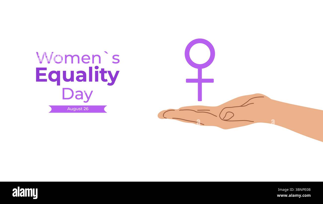 Womens Equality Day USA on August 26. Banner Design Poster Web Page ...