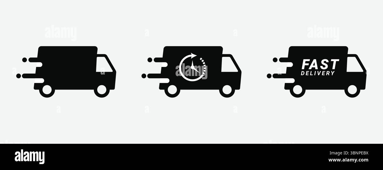 Delivery service icons Stock Vector Images - Alamy