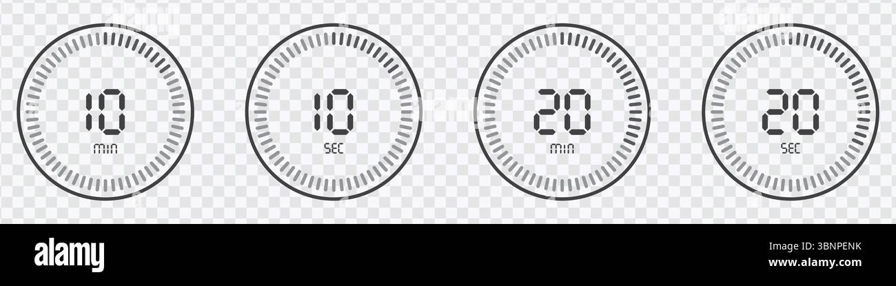 Elapsed time display Stock Vector Images - Alamy