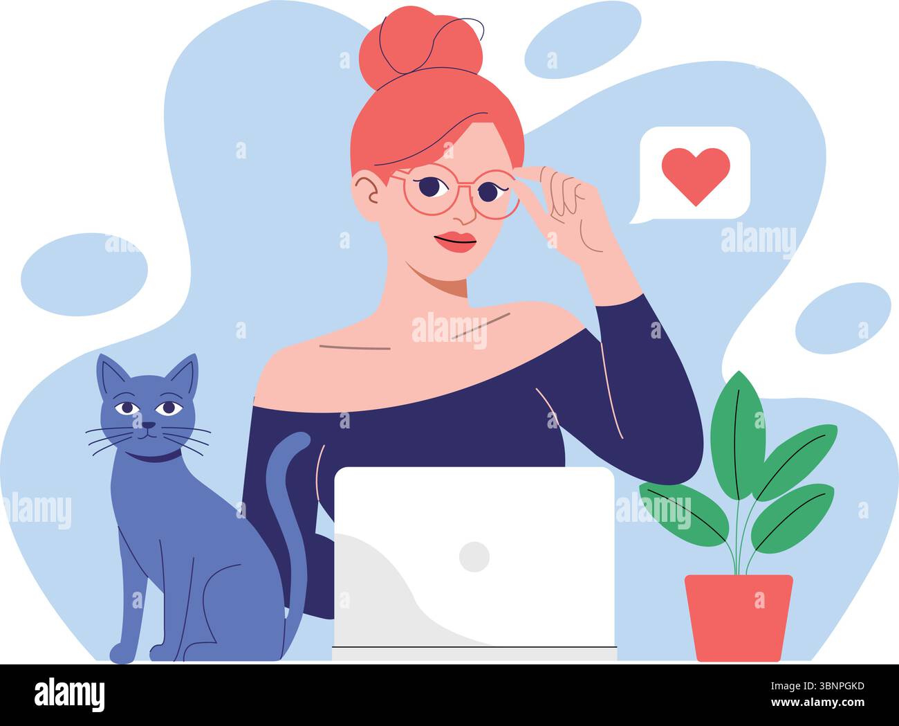 Cozy work setup Cut Out Stock Images & Pictures - Alamy
