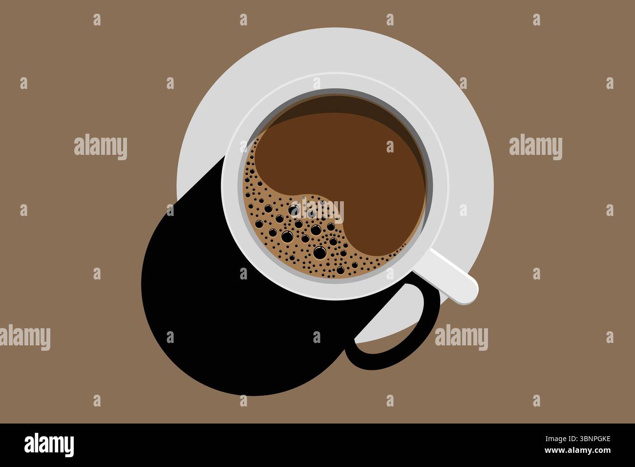 Stylish coffee presentation Stock Vector Images - Alamy