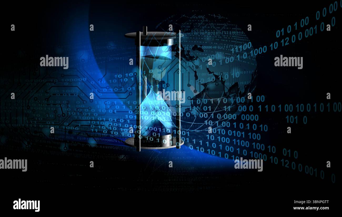 Vector illustration circuit board and hexagons background. Hi-tech digital technology and ...