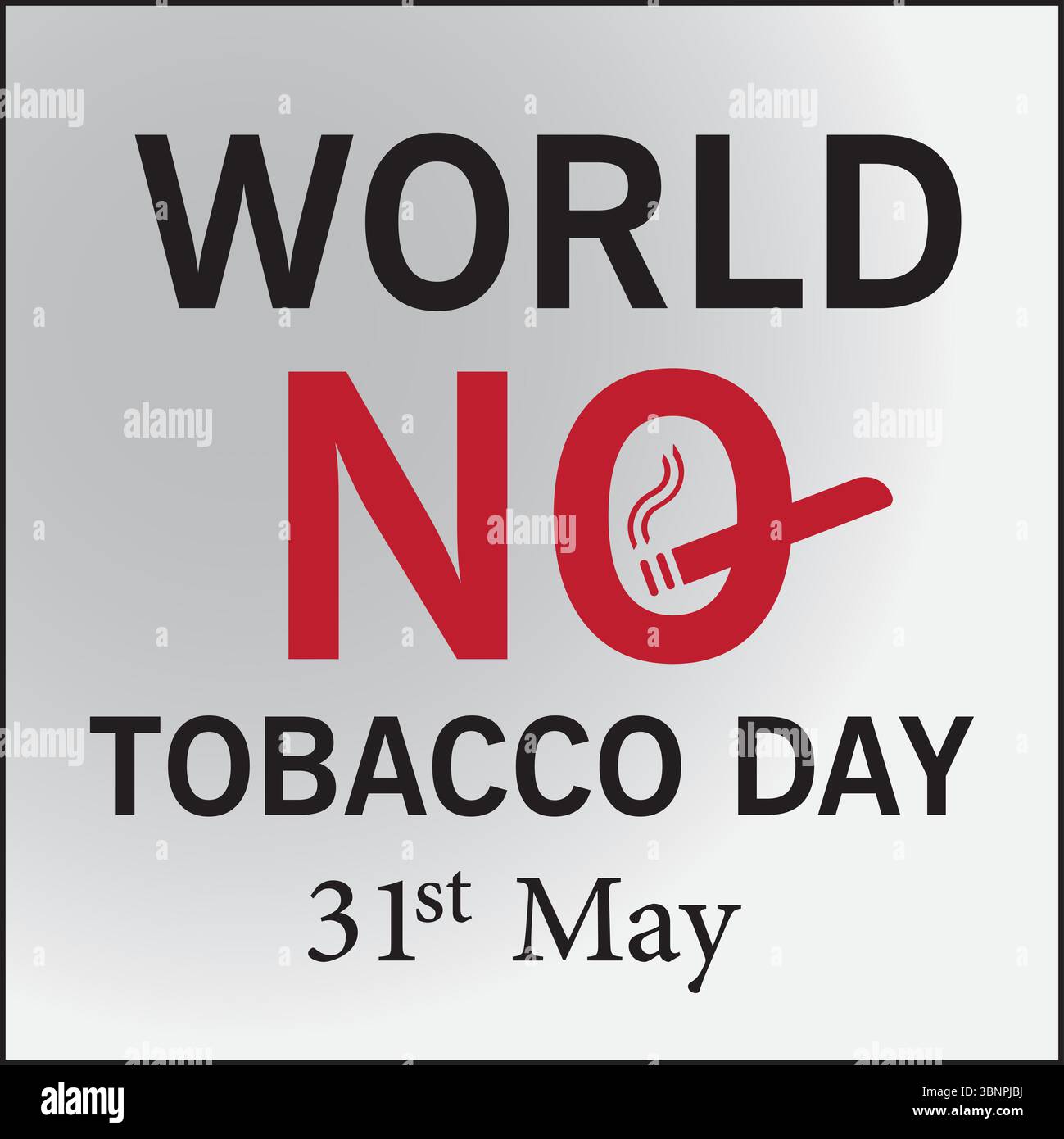 World No Tobacco Day Vector Illustration – 31 May Anti-Smoking ...