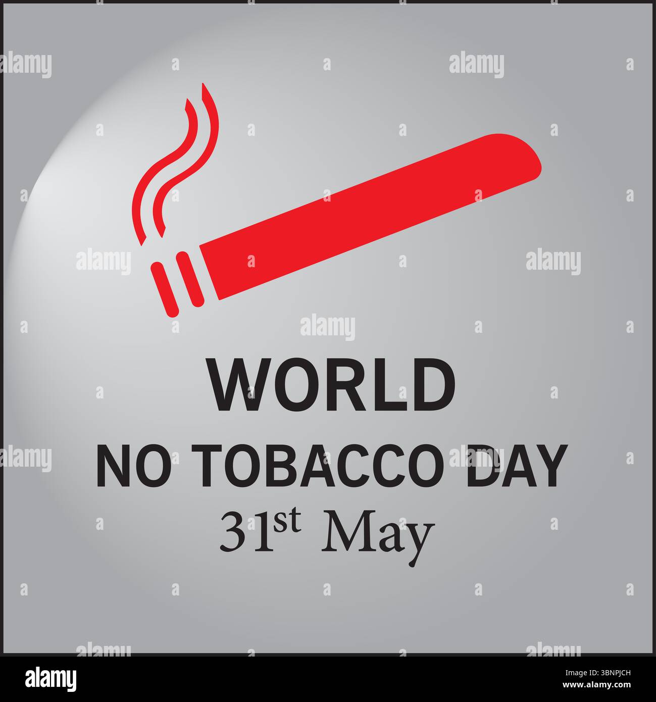 World No Tobacco Day Vector Illustration – 31 May Anti-Smoking ...