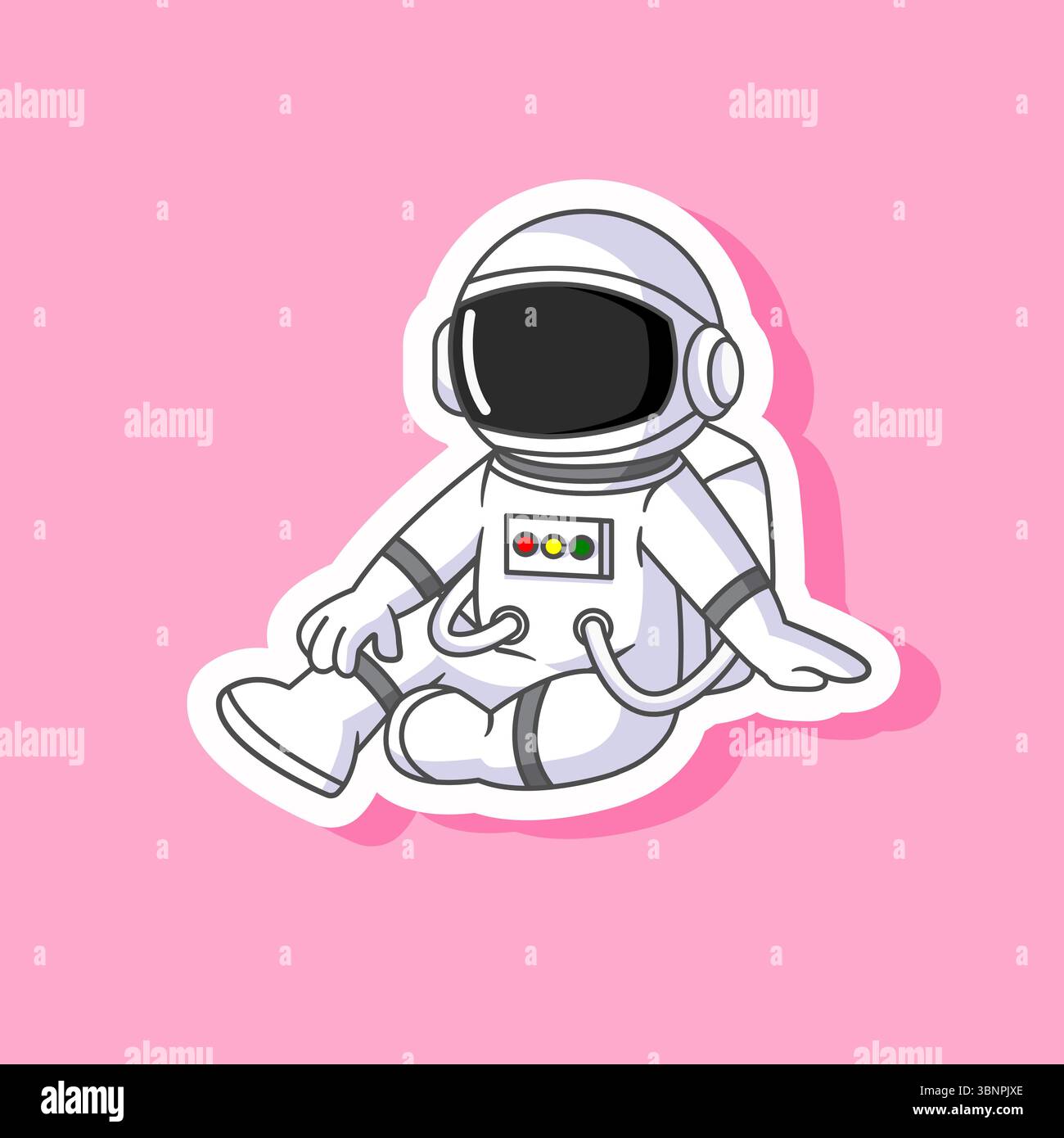 Illustration cute pink astronaut hi-res stock photography and images ...