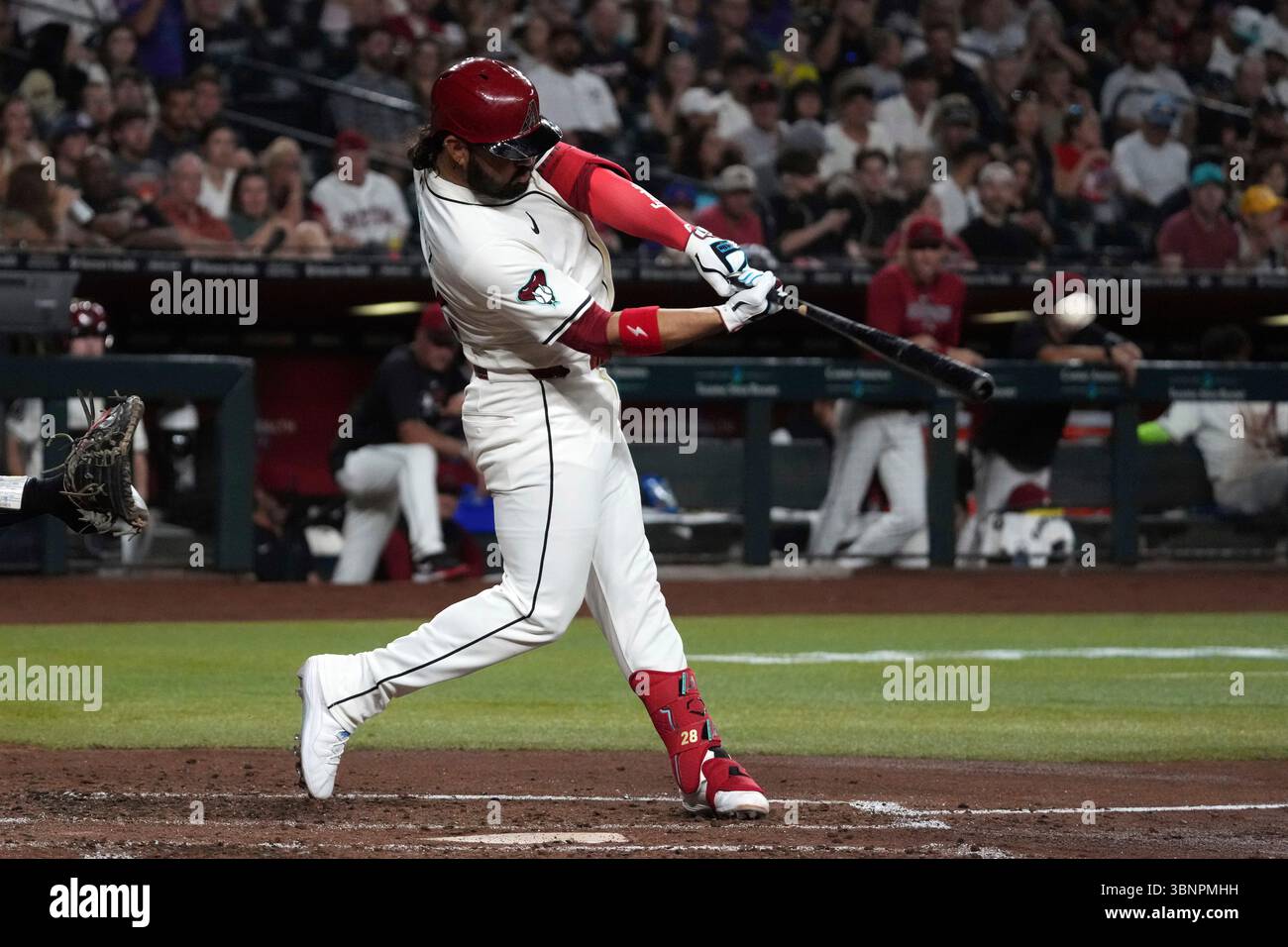Arizona Diamondbacks' Eugenio Suárez hits a solo home run against the ...