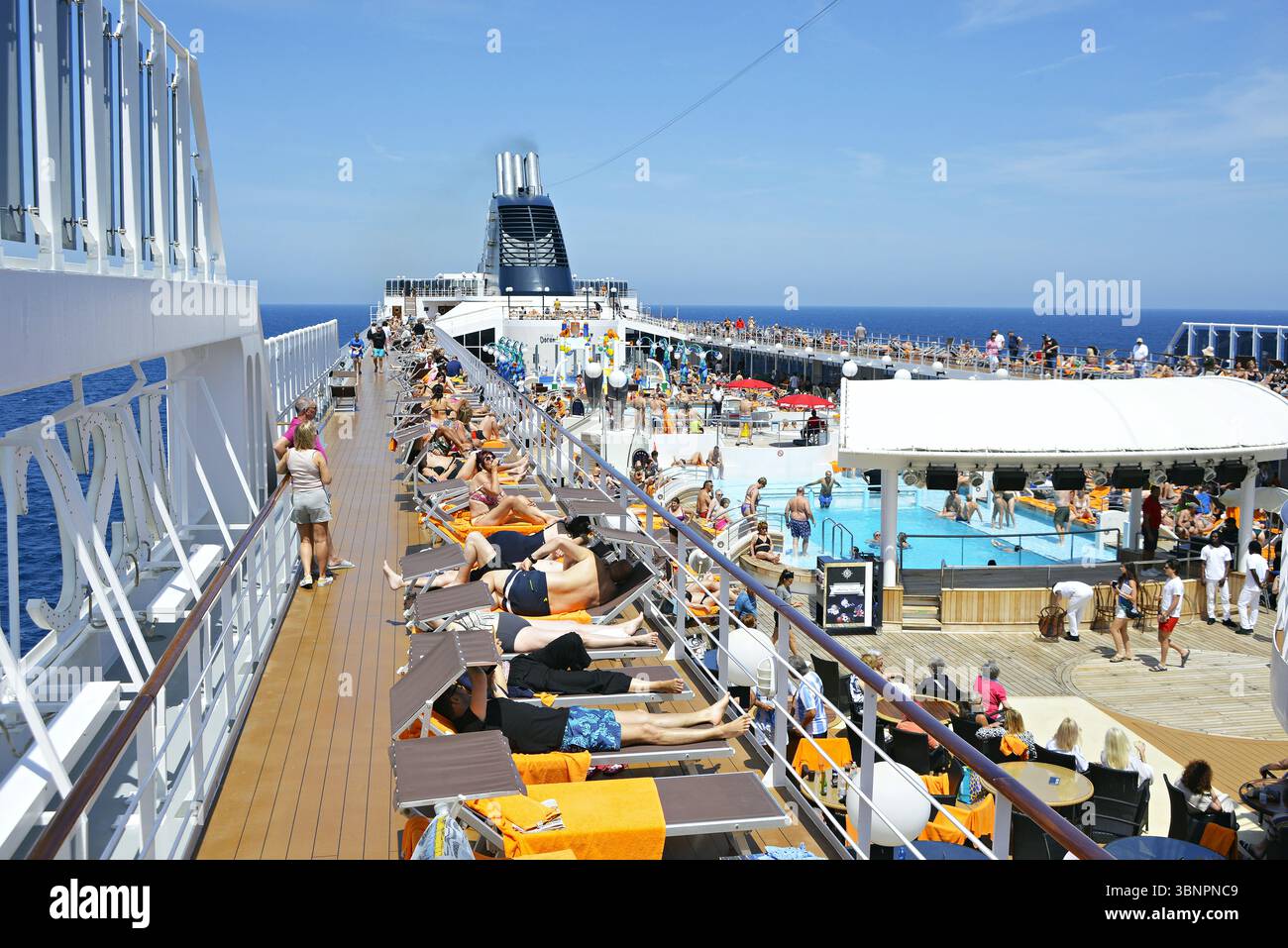 The MSC Opera cruise ship during its tour of the Eastern Mediterranean ...