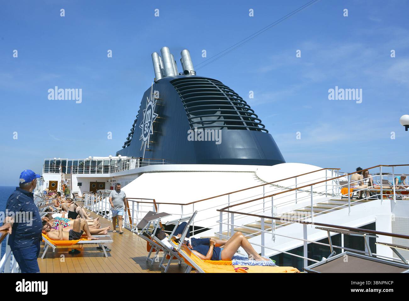 The MSC Opera cruise ship during its tour of the Eastern Mediterranean ...