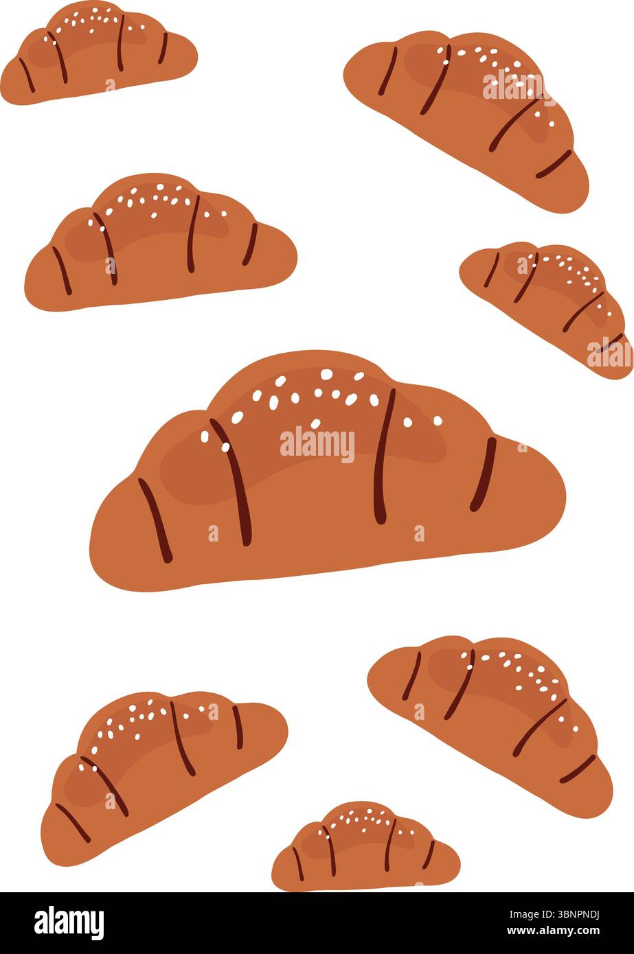 White crusty bread on Stock Vector Images - Alamy