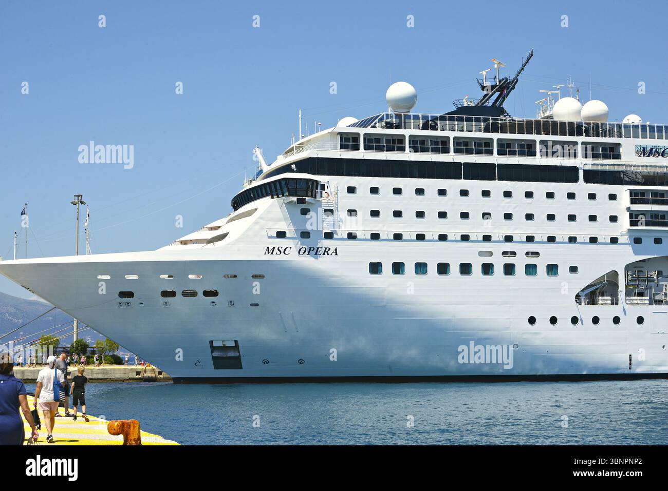 The MSC Opera cruise ship during its tour of the Eastern Mediterranean ...