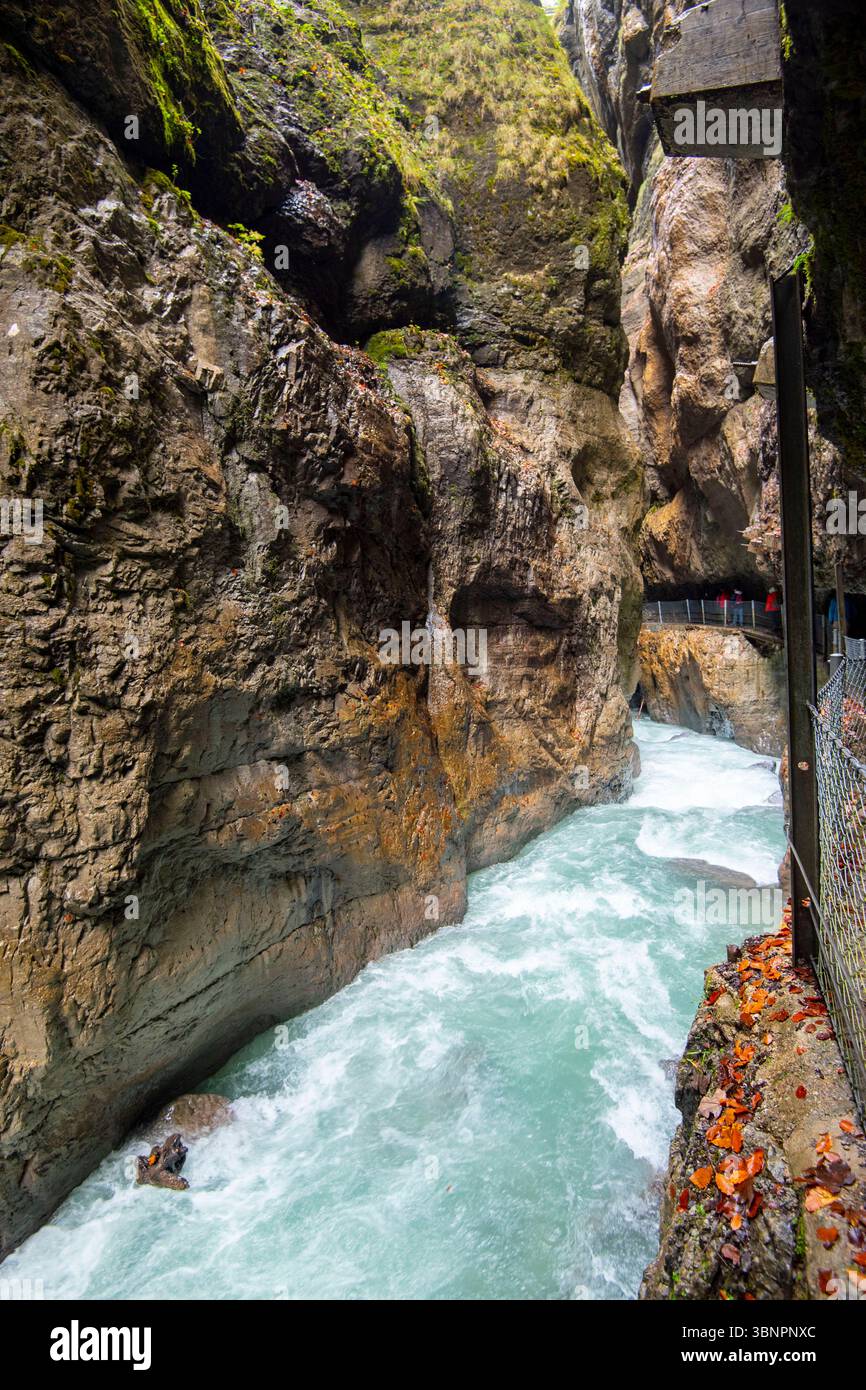 Partnachklamm Gorge in Bavaria - Germany Stock Photo - Alamy