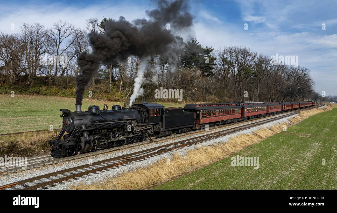 Old locomotive releasing steam smoke hi-res stock photography and ...