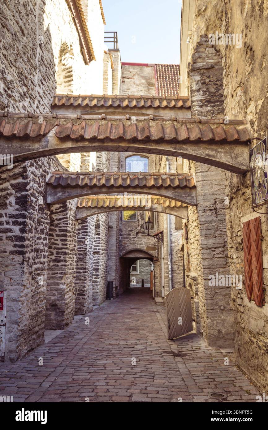 The St Catherine's Passage is historical cobbled street in the old town ...