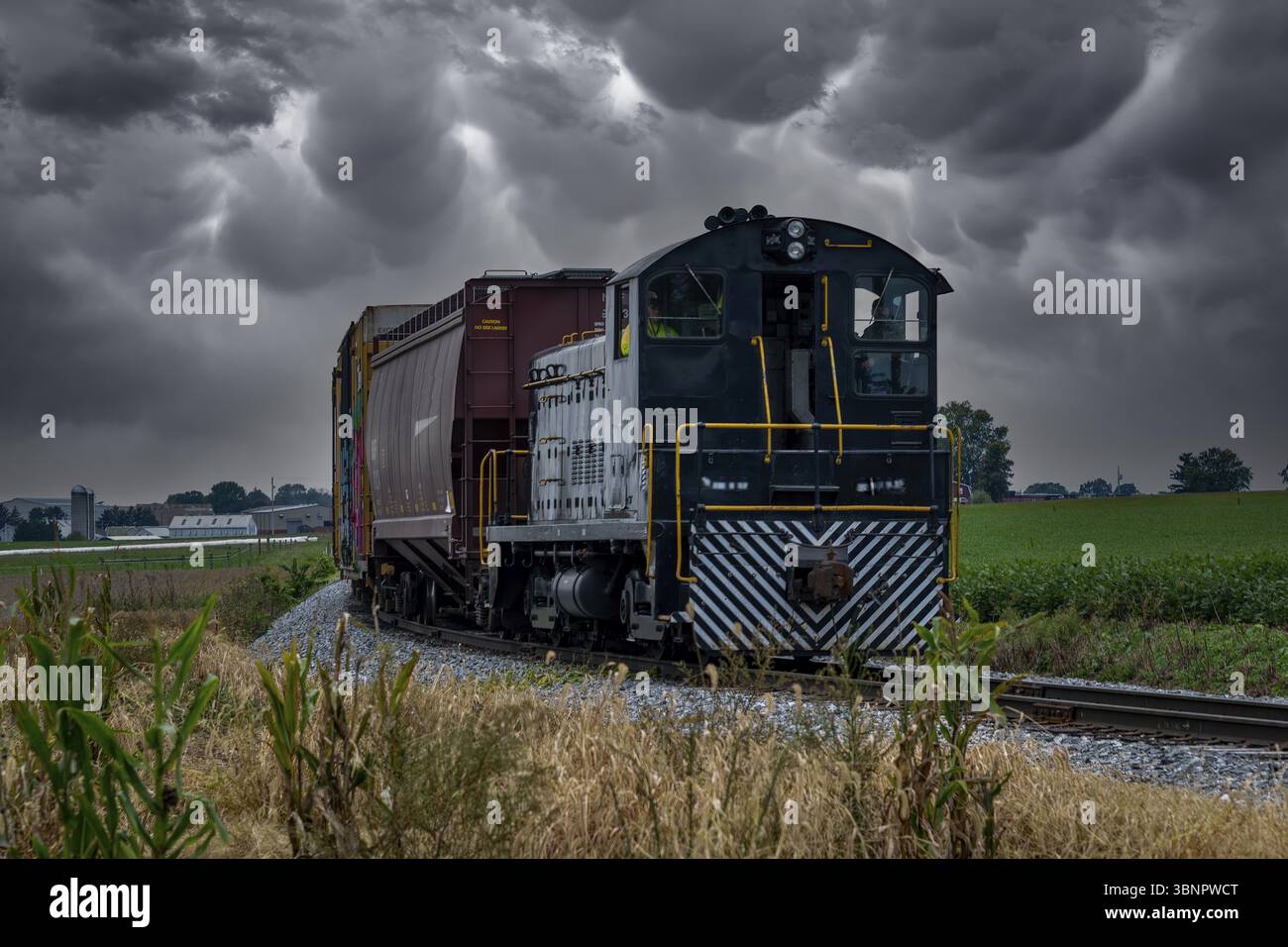 Local passenger train approaches hi-res stock photography and images ...