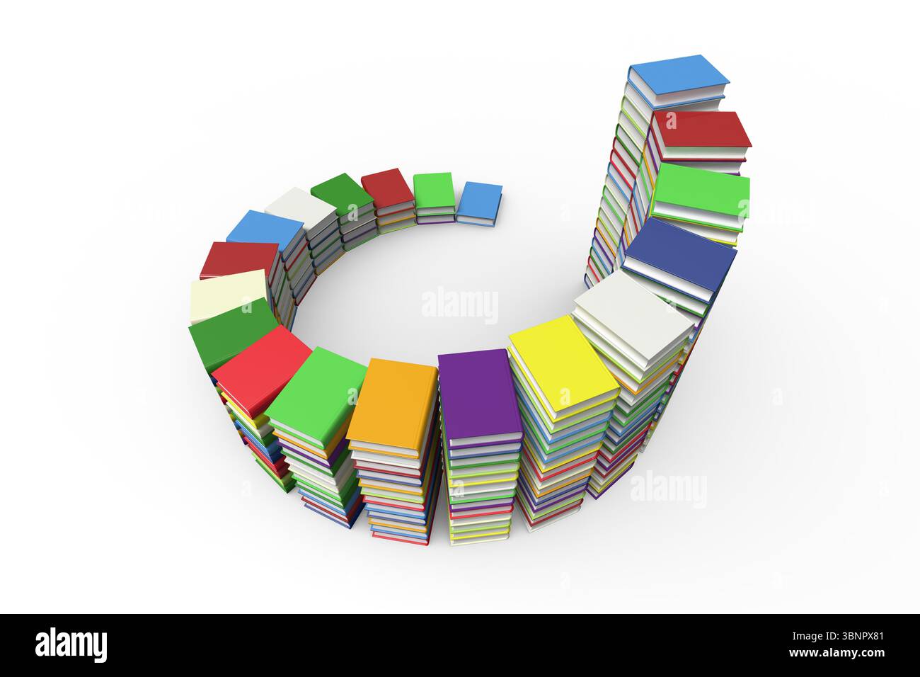 Smooth spiral formation Cut Out Stock Images & Pictures - Alamy