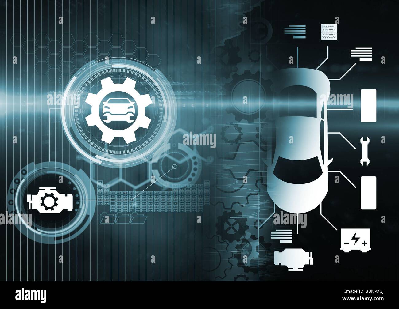 Graphic image car tools hi-res stock photography and images - Alamy