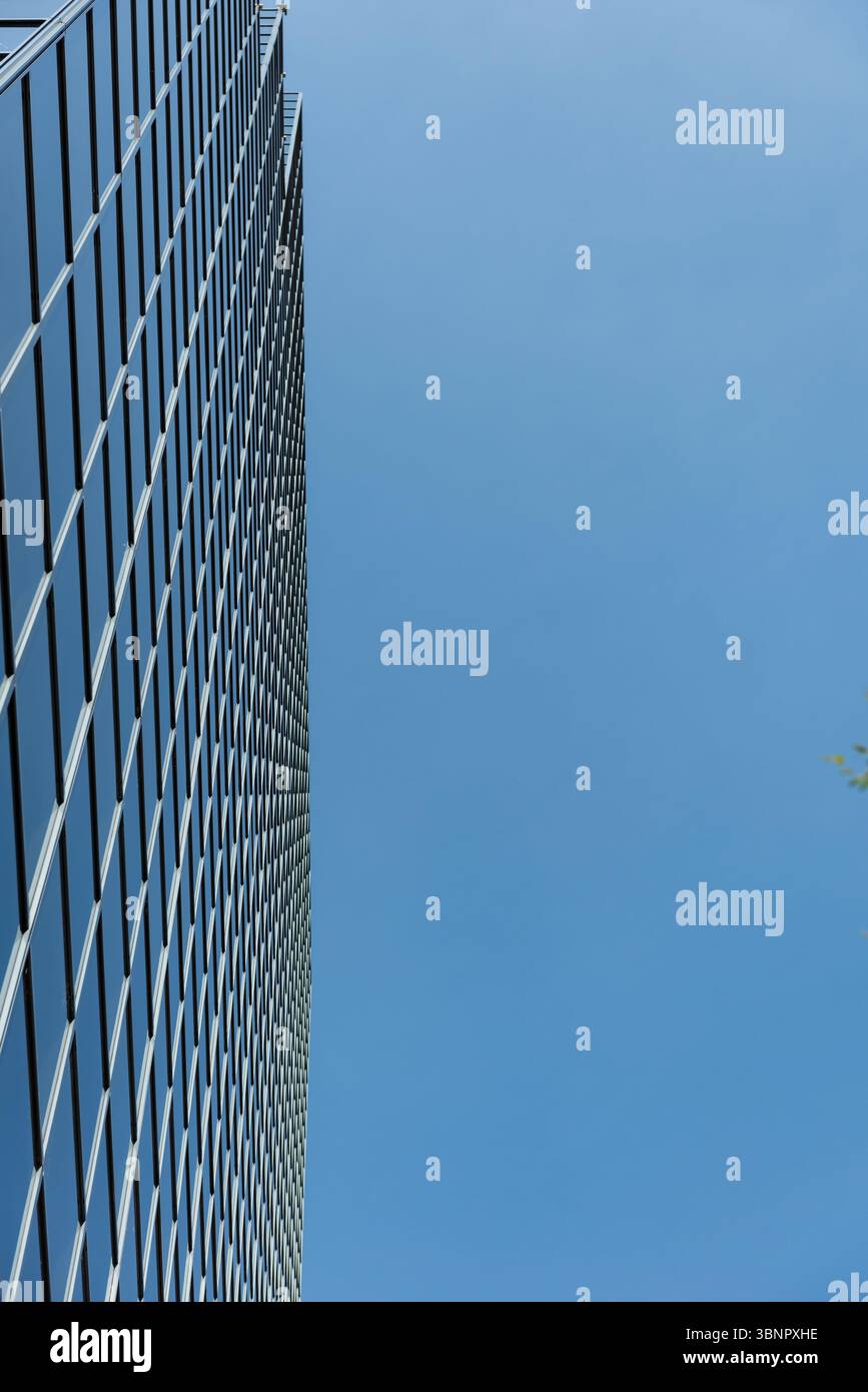 Low angled side view of modern office buildings Stock Photo - Alamy