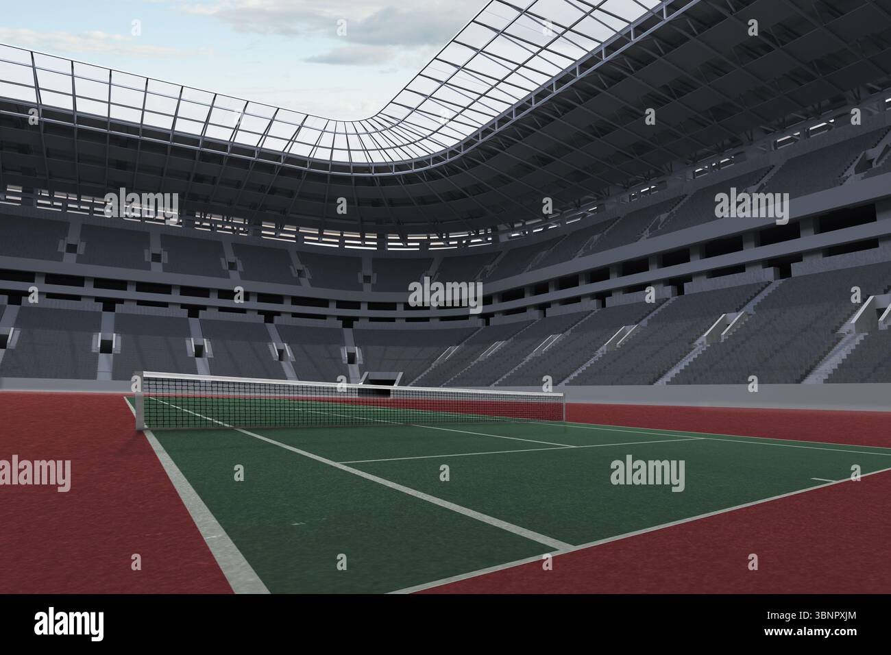 Digital image of a tennis court Stock Photo - Alamy