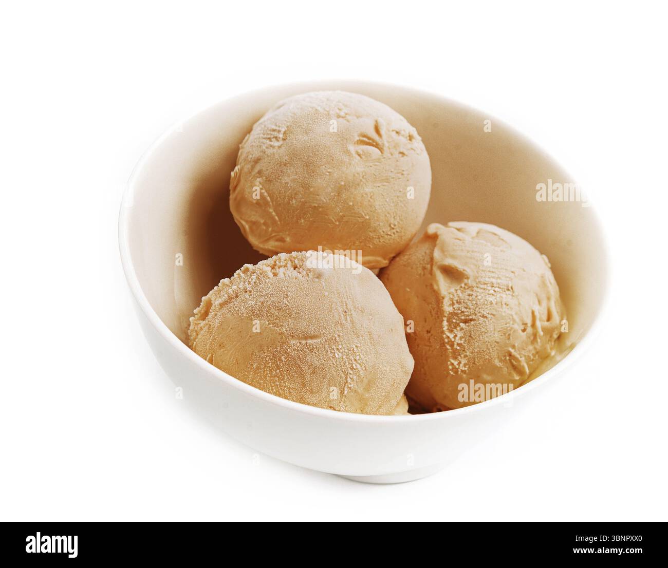 food still-life, Plain vanilla ice cream scoops without toppings Stock ...