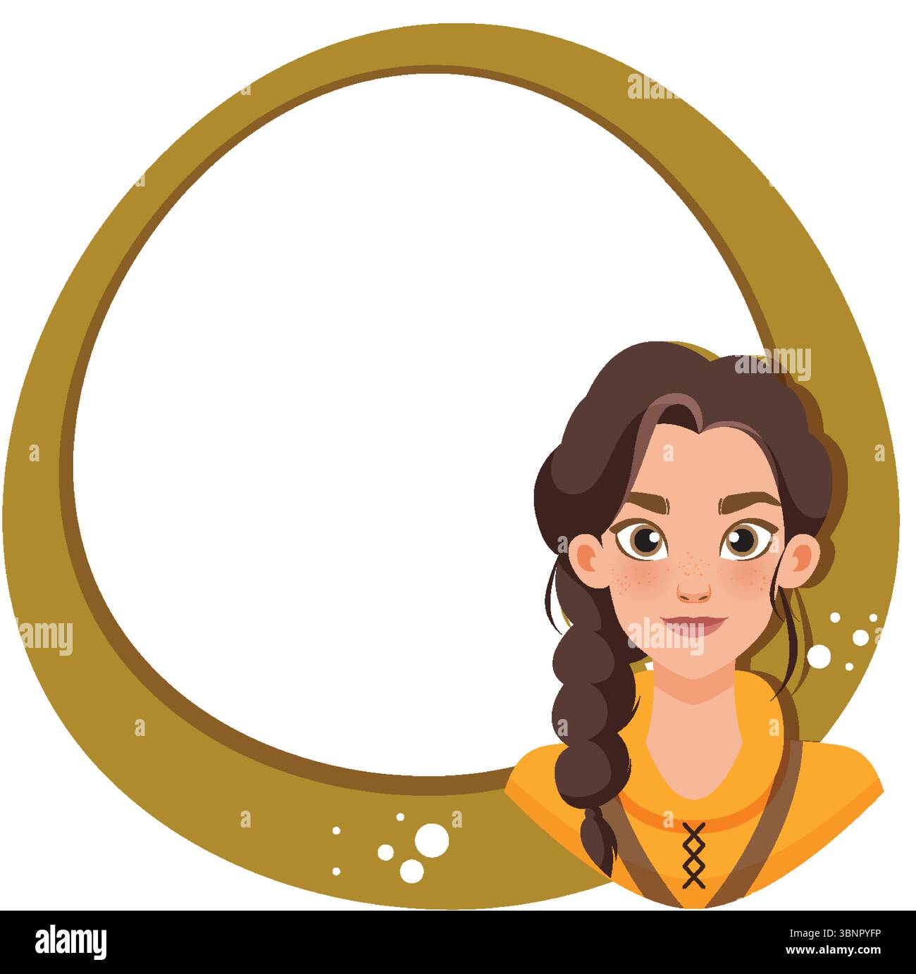 Beauty braided hair style Stock Vector Images - Alamy