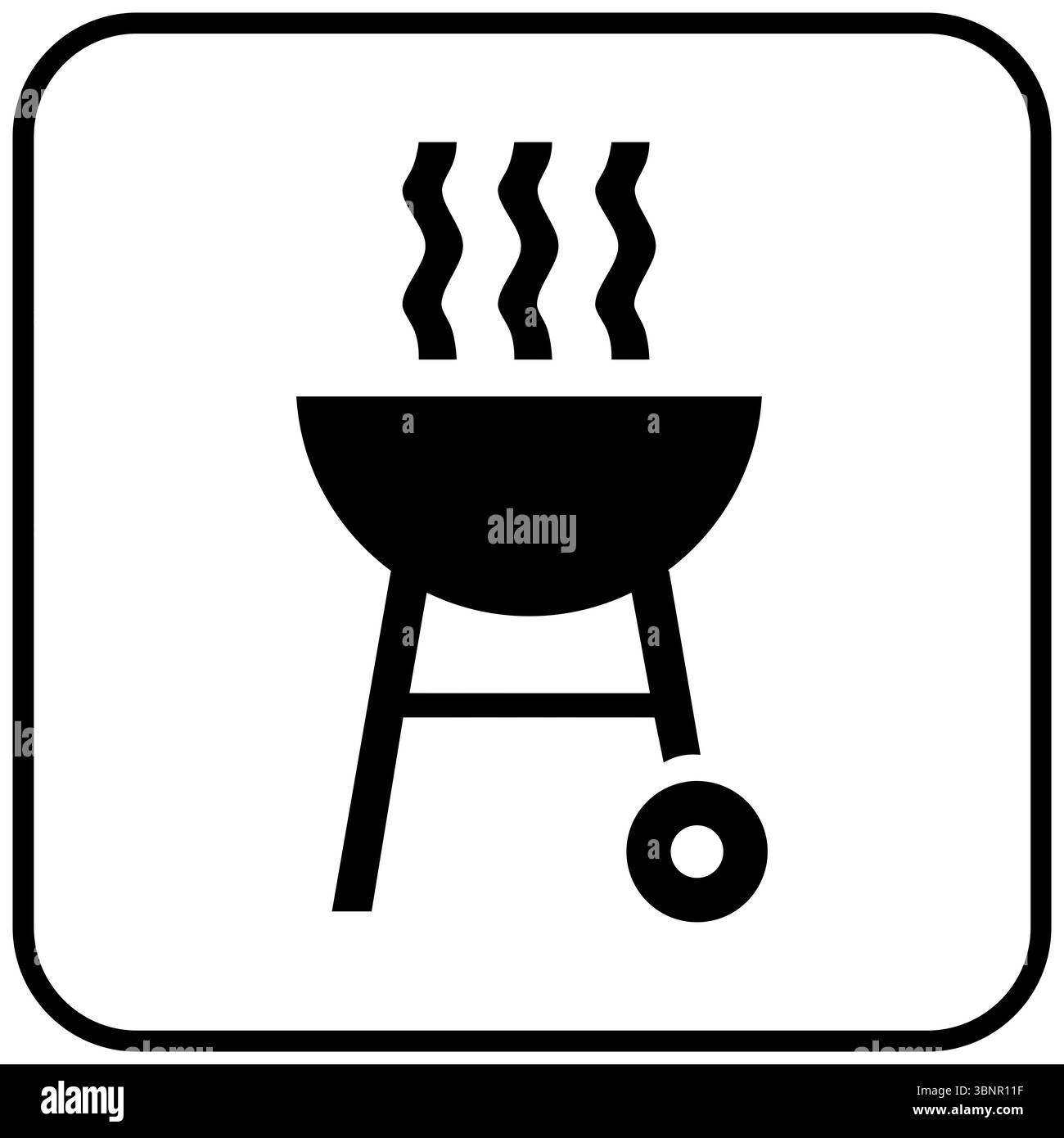 Grill symbol Black and White Stock Photos & Images - Alamy