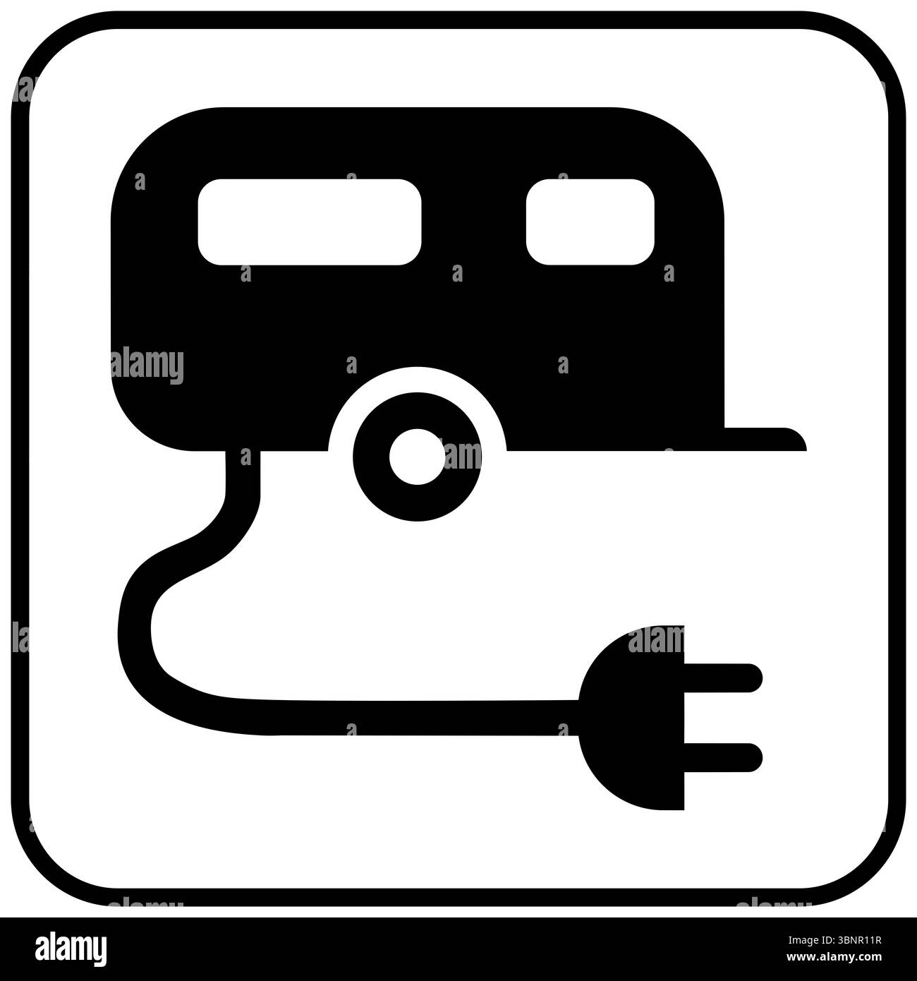 RV / trailer hookup icon Stock Photo - Alamy