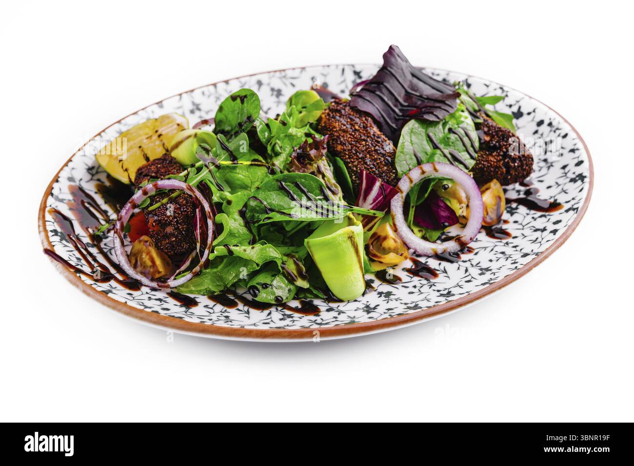 Healthy lunch plate avocado Cut Out Stock Images & Pictures - Alamy