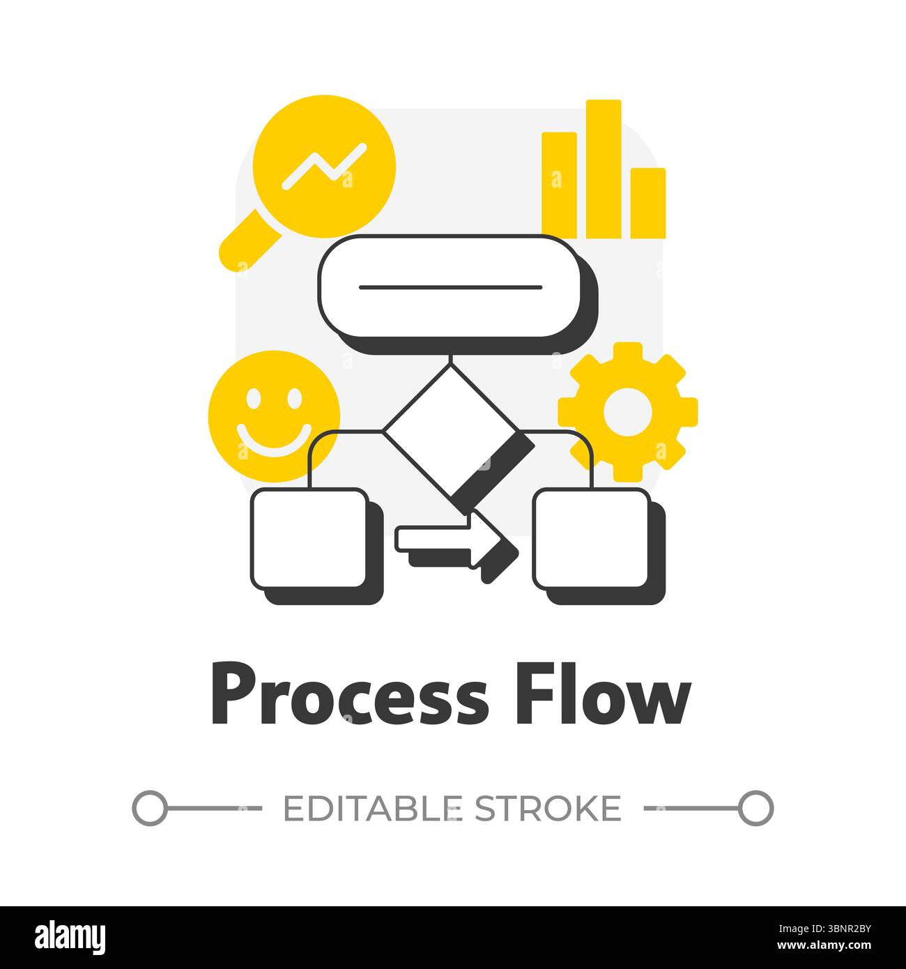 Analysis sequence line icon Stock Vector Images - Alamy