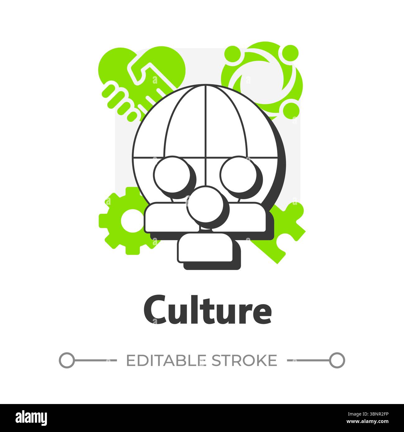 Culture flat outline concept icon Stock Vector Image & Art - Alamy
