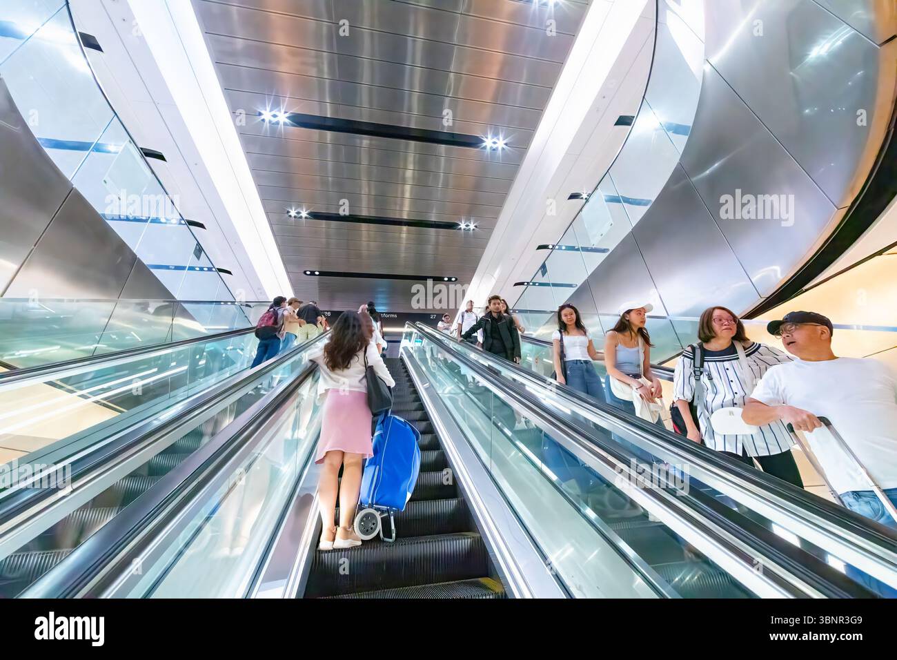 The modern driverless 'Sydney Metro' train line opened in 2024 and runs ...