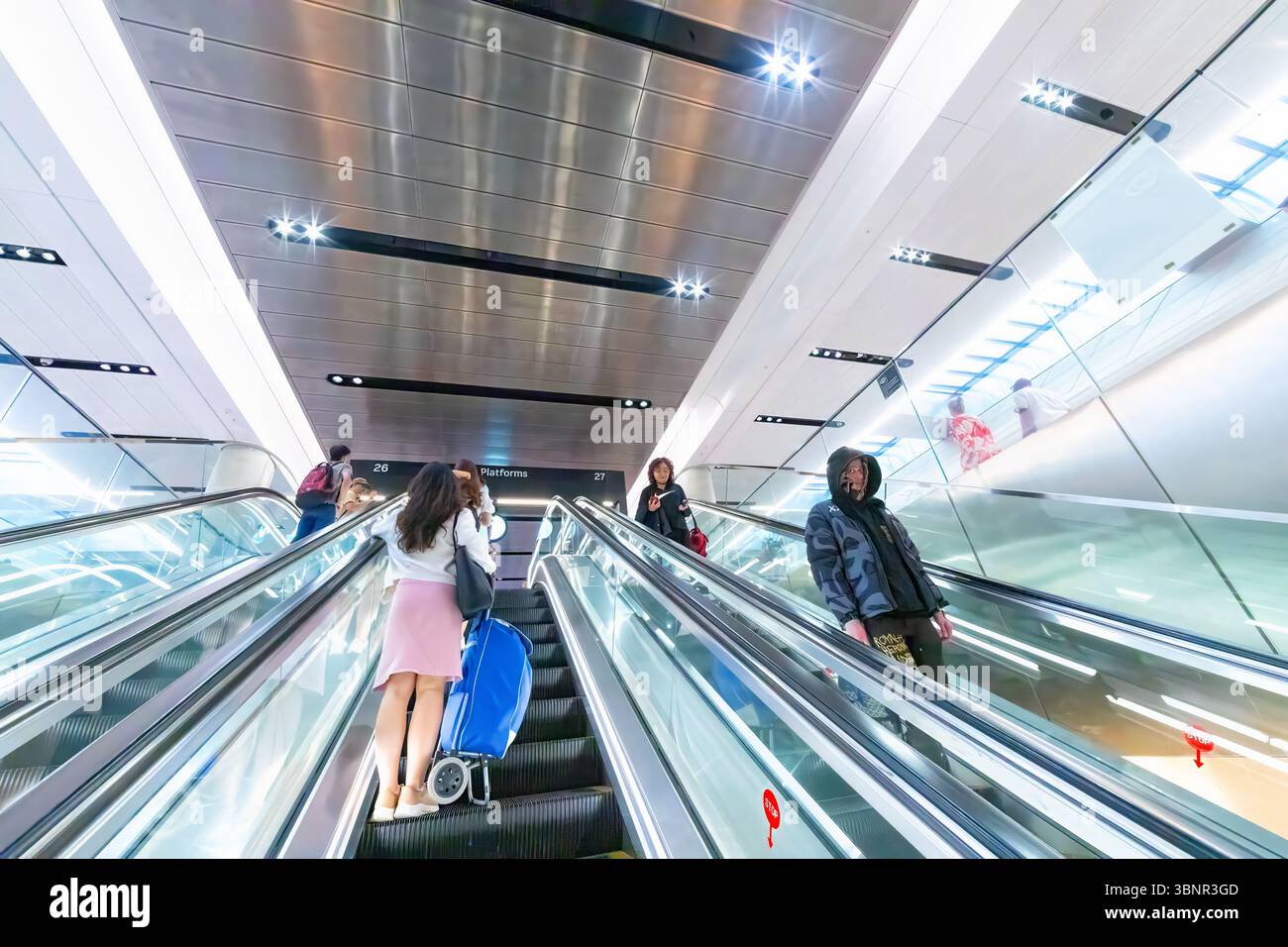 The modern driverless 'Sydney Metro' train line opened in 2024 and runs ...