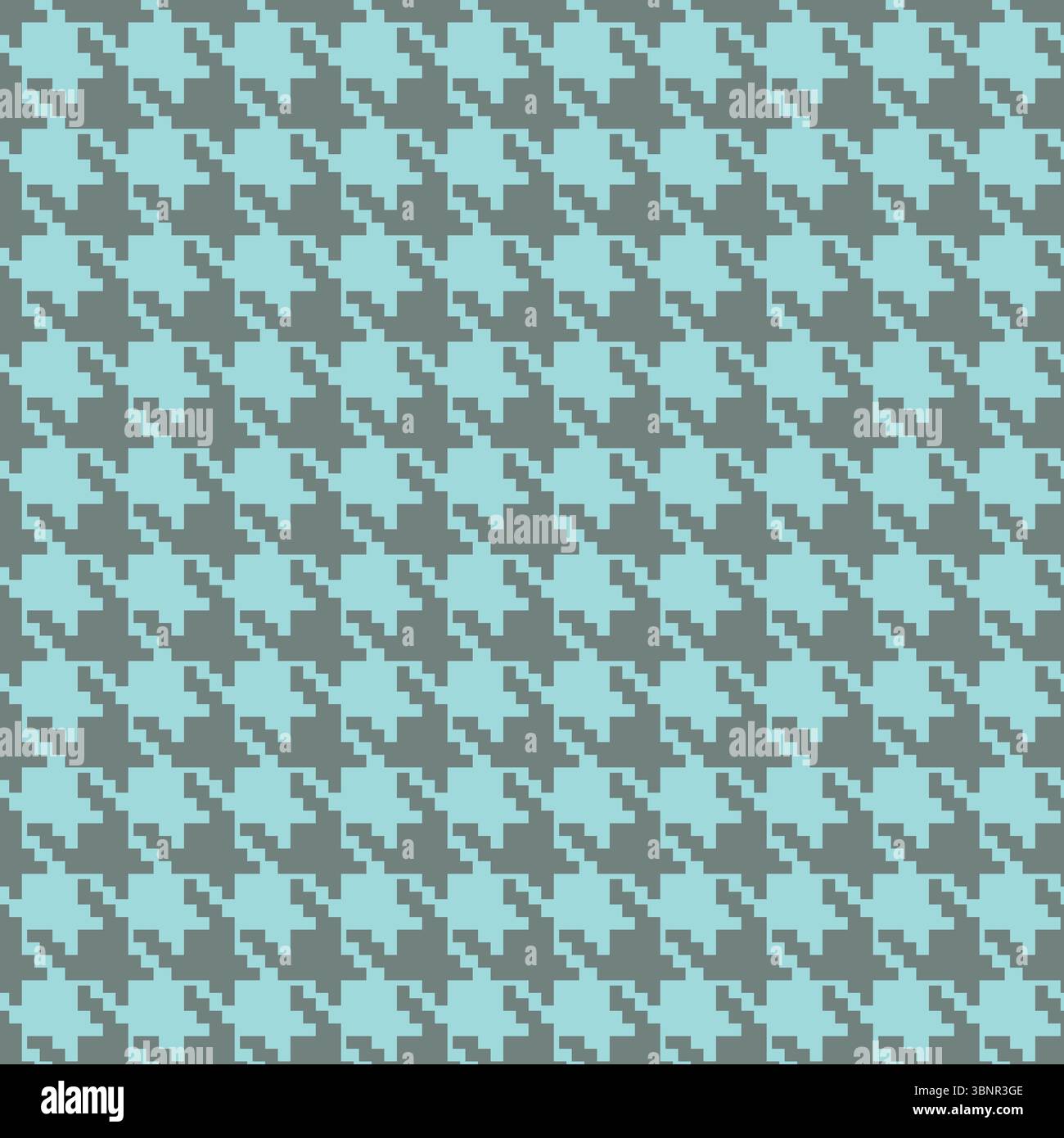 Geometric houndstooth blue seamless pattern with pied-de-poule ornament ...