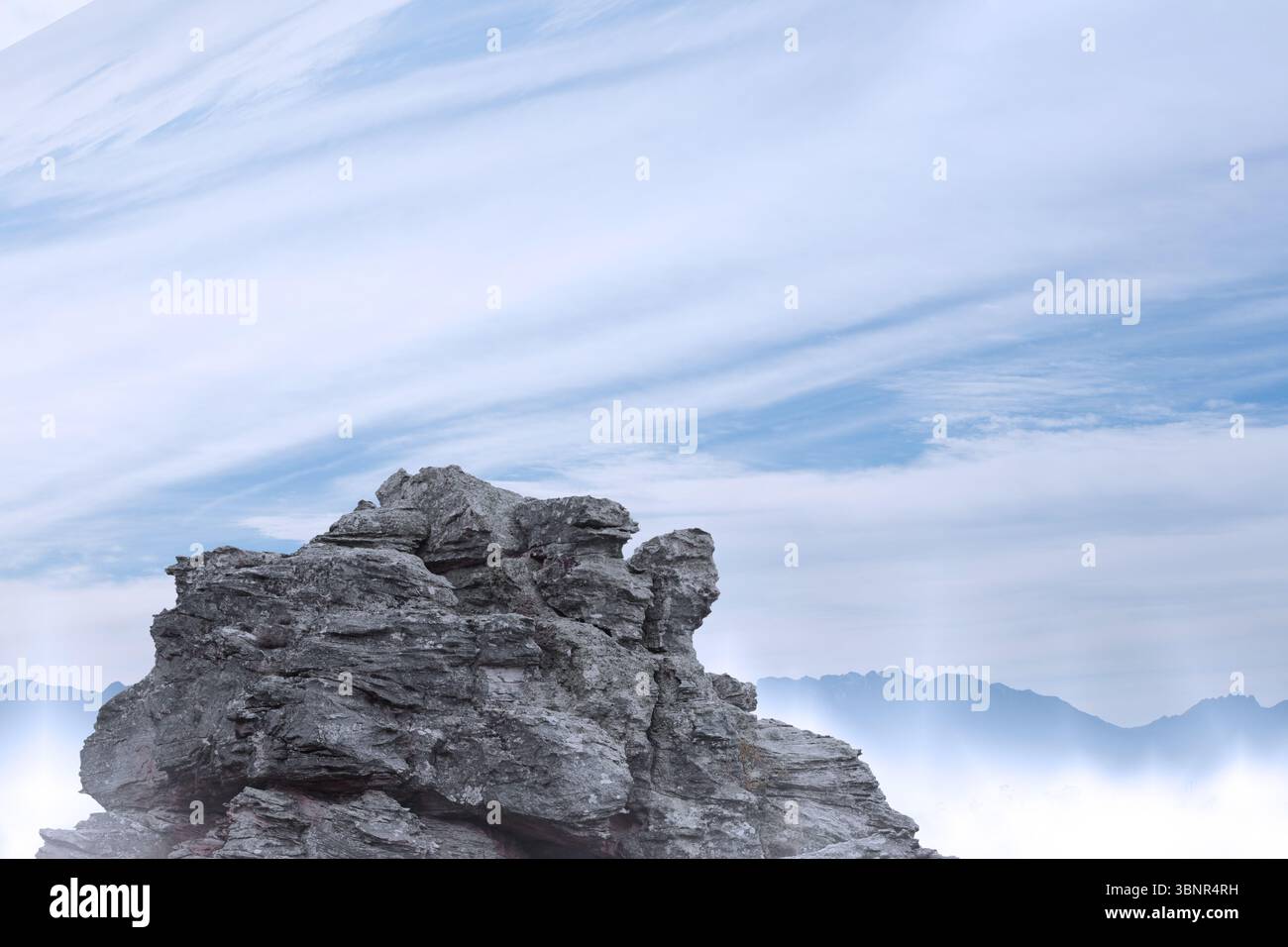 Mountain layers rising distant hi-res stock photography and images - Alamy