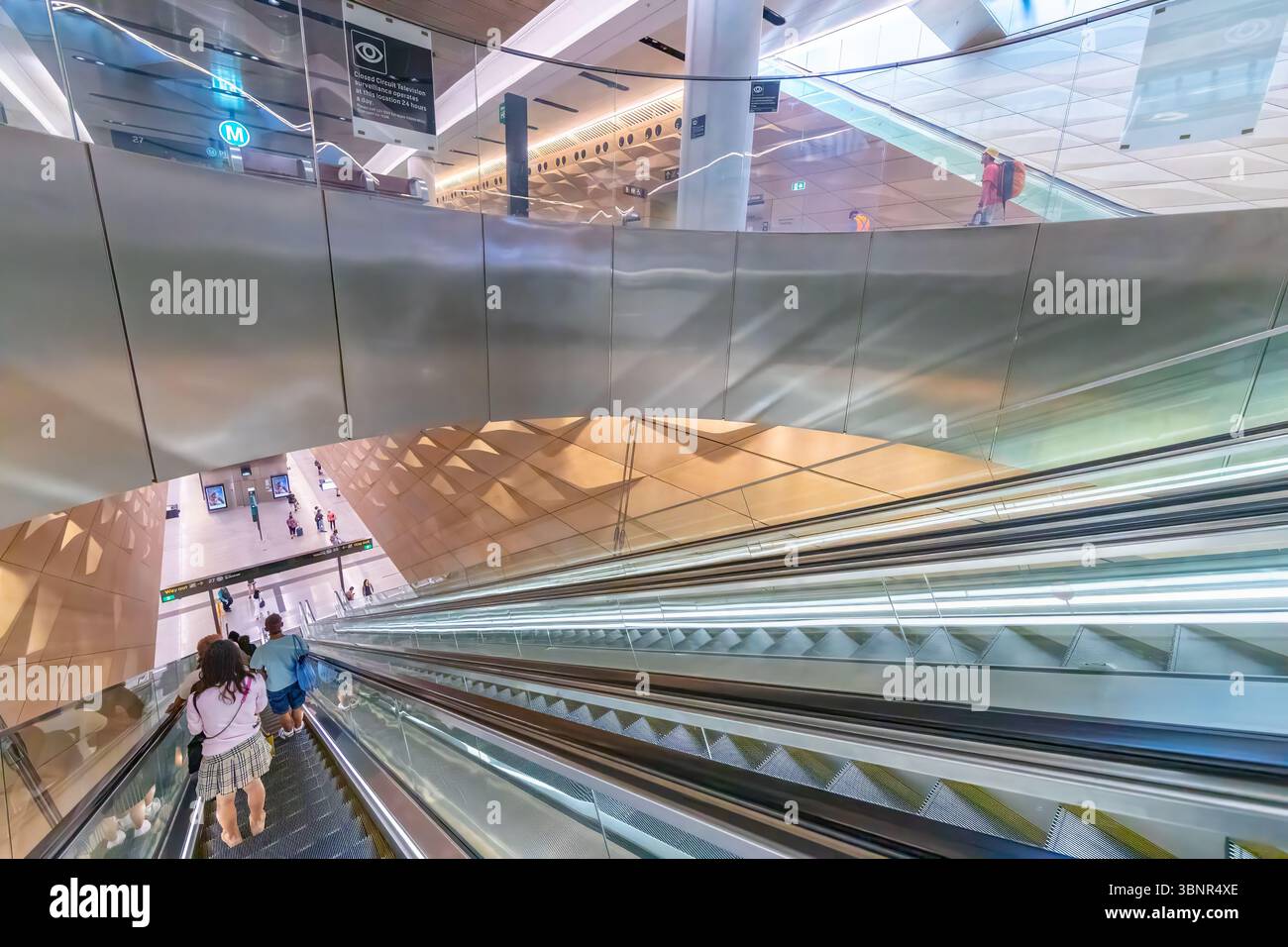 The modern driverless 'Sydney Metro' train line opened in 2024 and runs ...