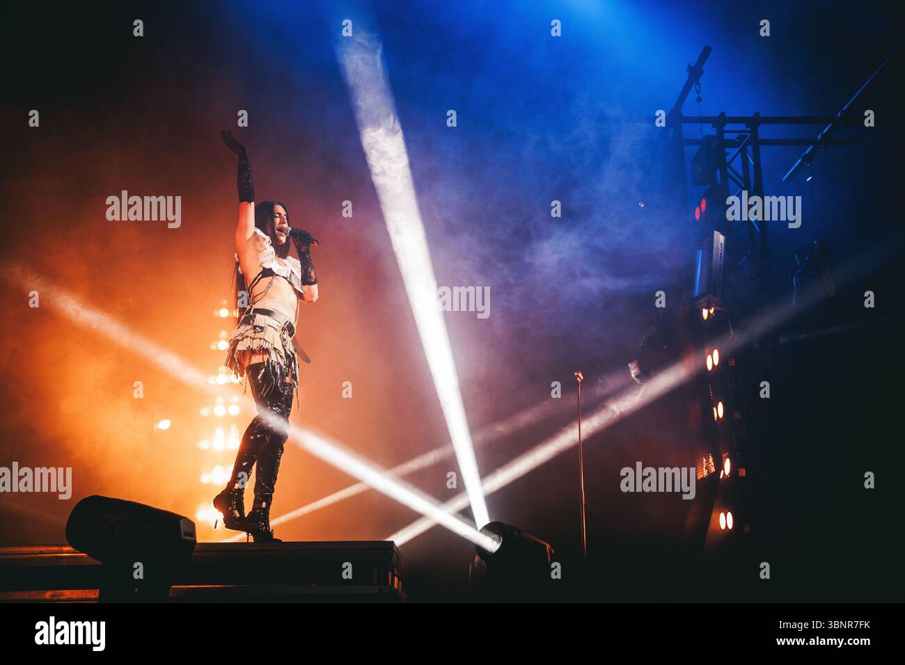 Roskilde, Denmark. , . The Venezuelan singer Arca performs a live ...