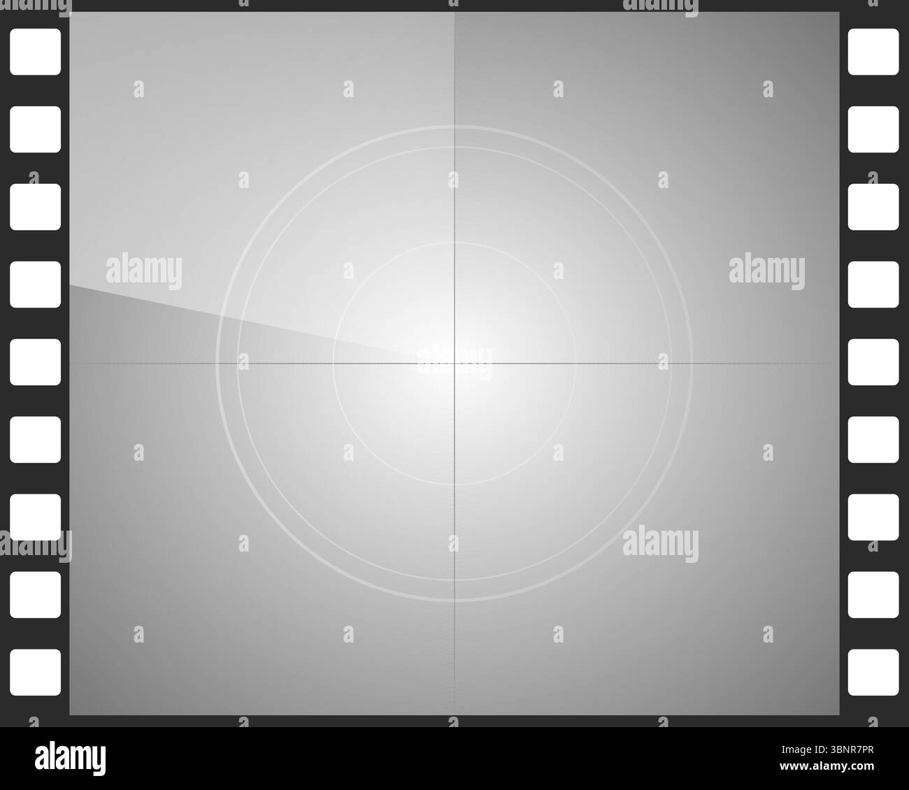Countdown movie frame, film intro animation retro video screen. Start ...