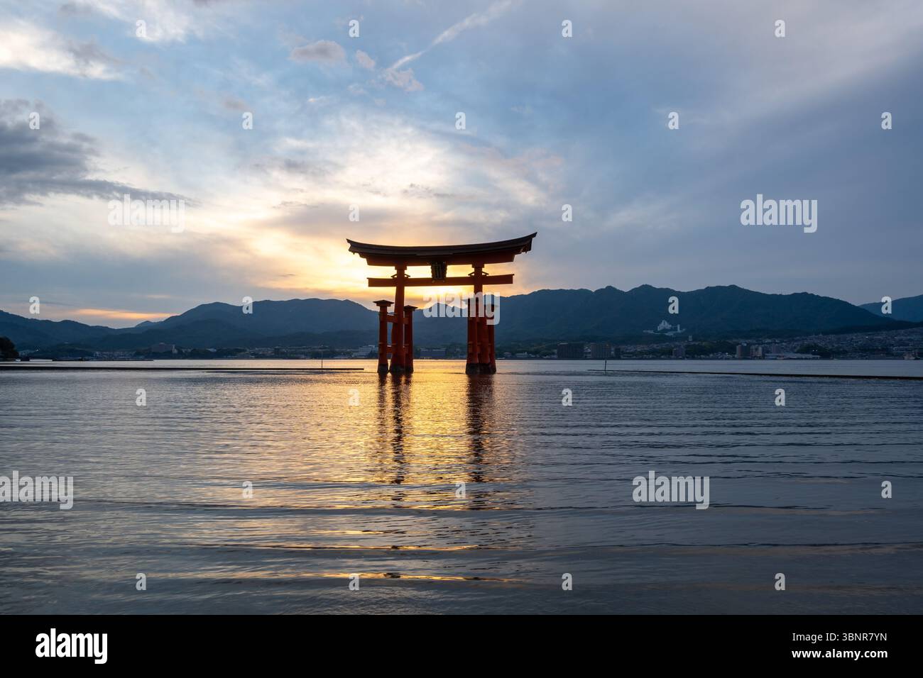 The famous floating torii gate of Itsukushima jinja - shrine - at ...
