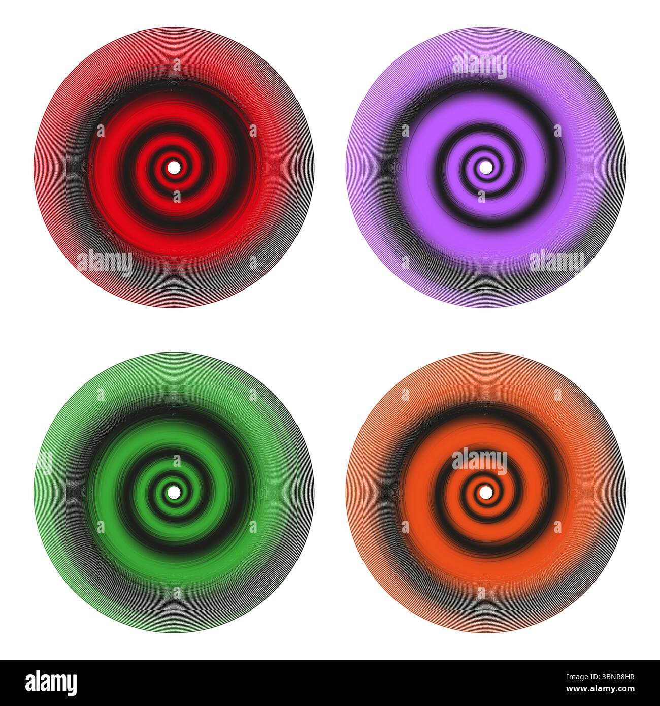 Colorful spiral circles. Vibrant swirl vector. Rainbow rotation ...
