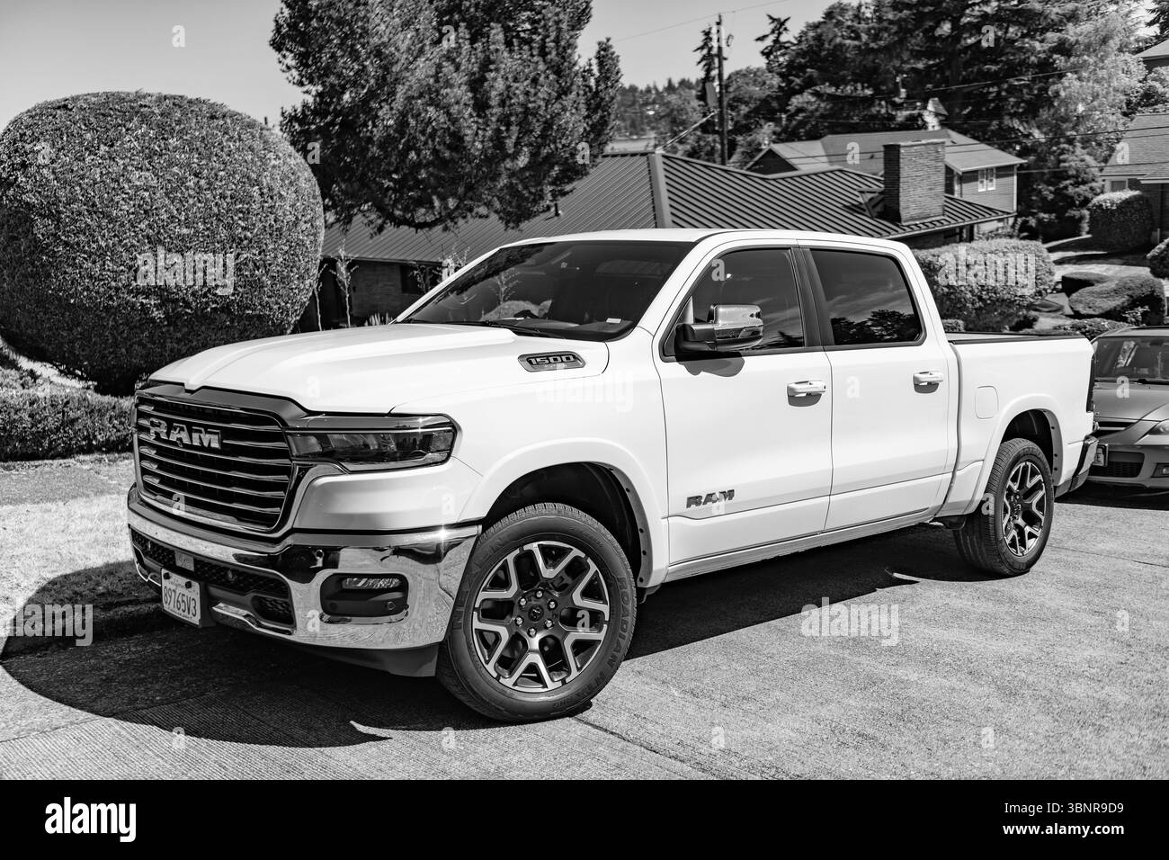 Seattle, WA, USA -July 3, 2024: 2025 RAM 1500 LARAMIE CREW CAB 4X4 5'7 ...