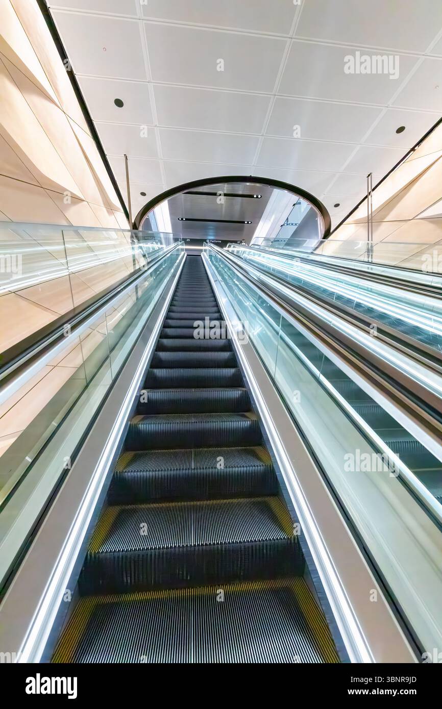 The modern driverless 'Sydney Metro' train line opened in 2024 and runs ...