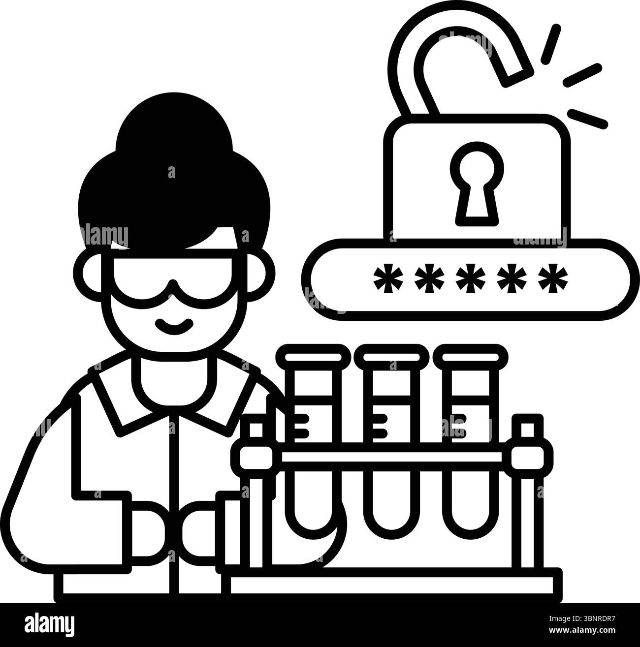 The missing lock Stock Vector Images - Alamy