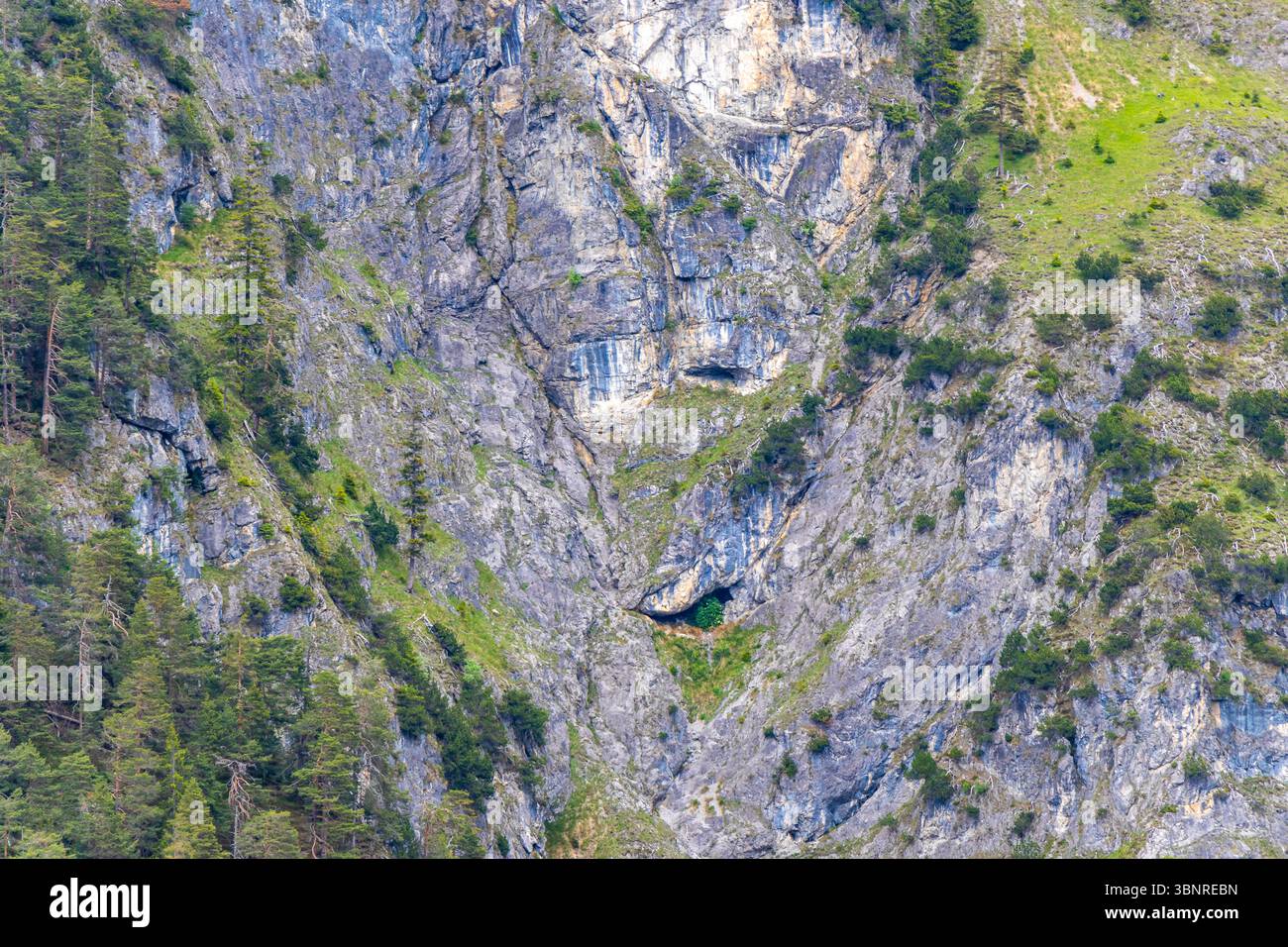 Panoramic view of Germanys largest mountain Zugspitze alpine landscape ...